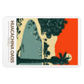 Huacachina Peru Travel Art Vintage Magnet | Zazzle