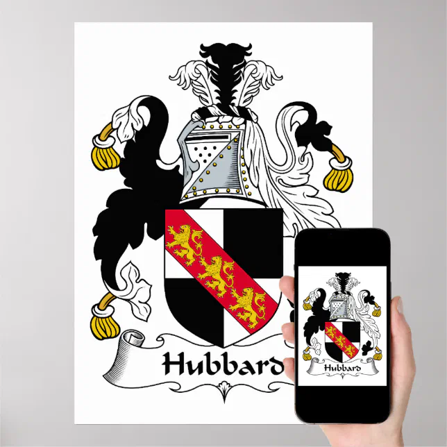 Hubbard Family Crest Poster | Zazzle