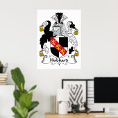 Hubbard Family Crest Poster | Zazzle
