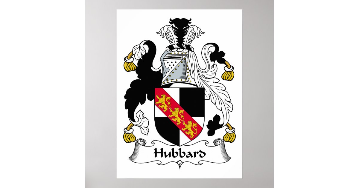 Hubbard Family Crest Poster | Zazzle