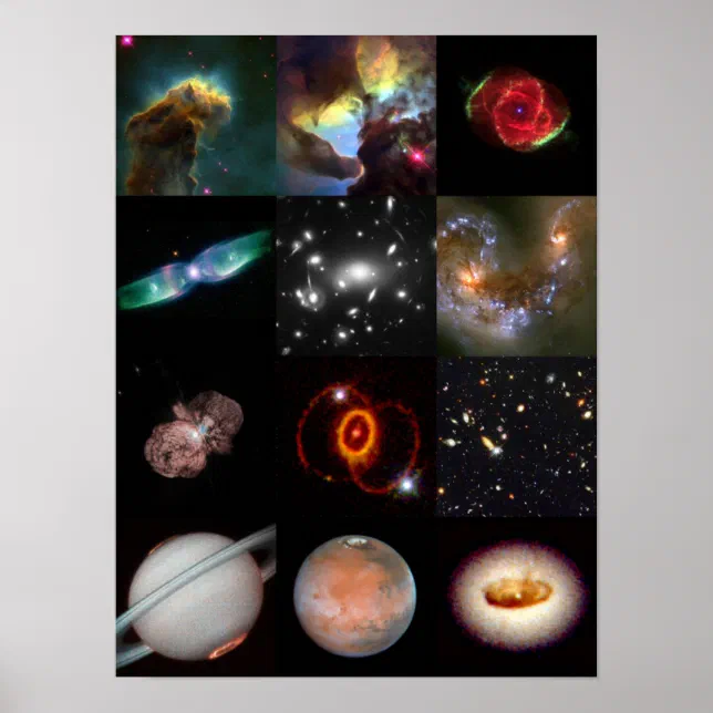 Hubble Hits - Best of Hubble Poster | Zazzle