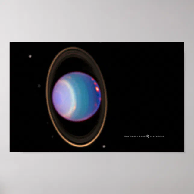 Hubble Image Of Uranus Poster | Zazzle