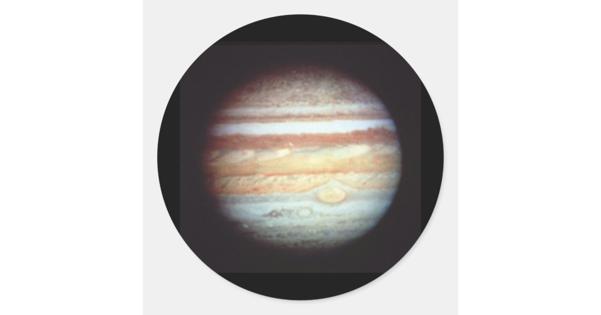 Hubble Jupiter Classic Round Sticker | Zazzle