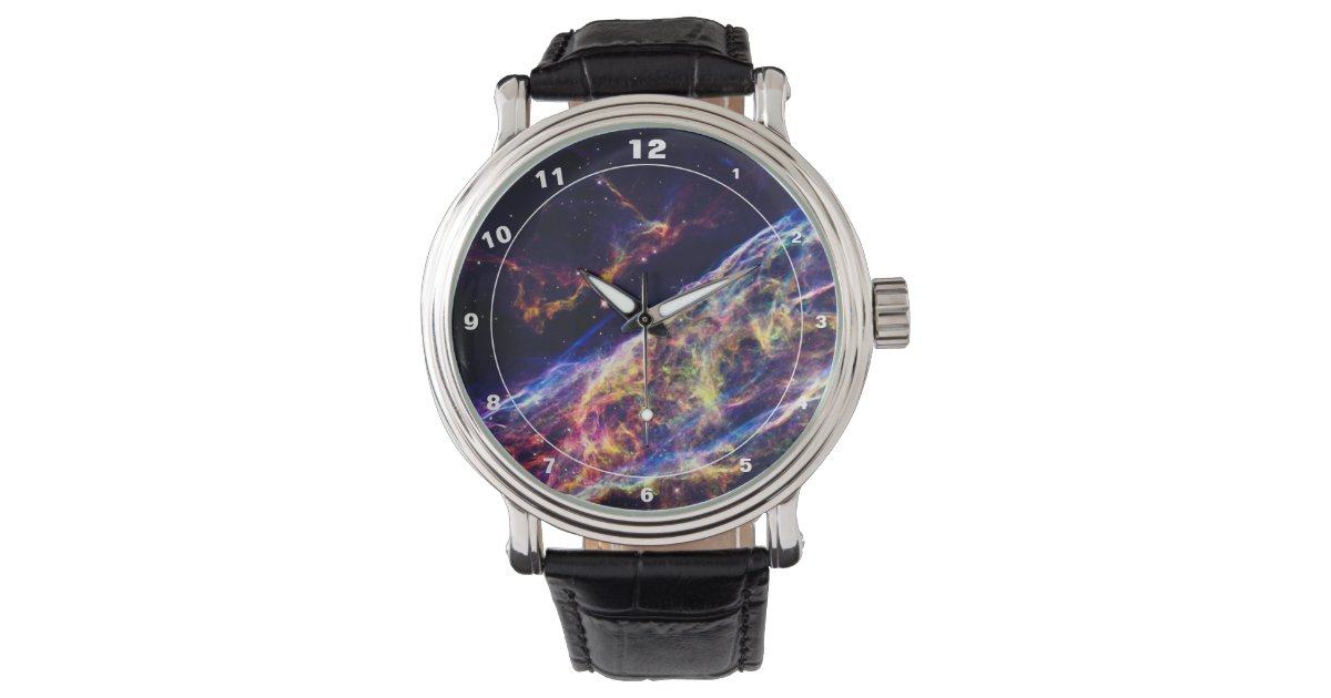 Hubble & Nebula Veil - Outer Space (Watch) Watch | Zazzle
