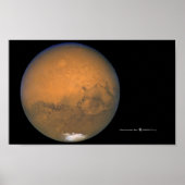 Hubble Photo Of Mars Poster | Zazzle