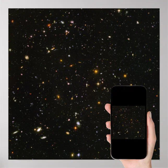 Hubble Space Telescope Field of Galaxies Poster | Zazzle