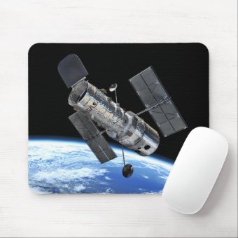 Hubble Space Telescope In Earth Orbit NASA Photo Mouse Pad | Zazzle