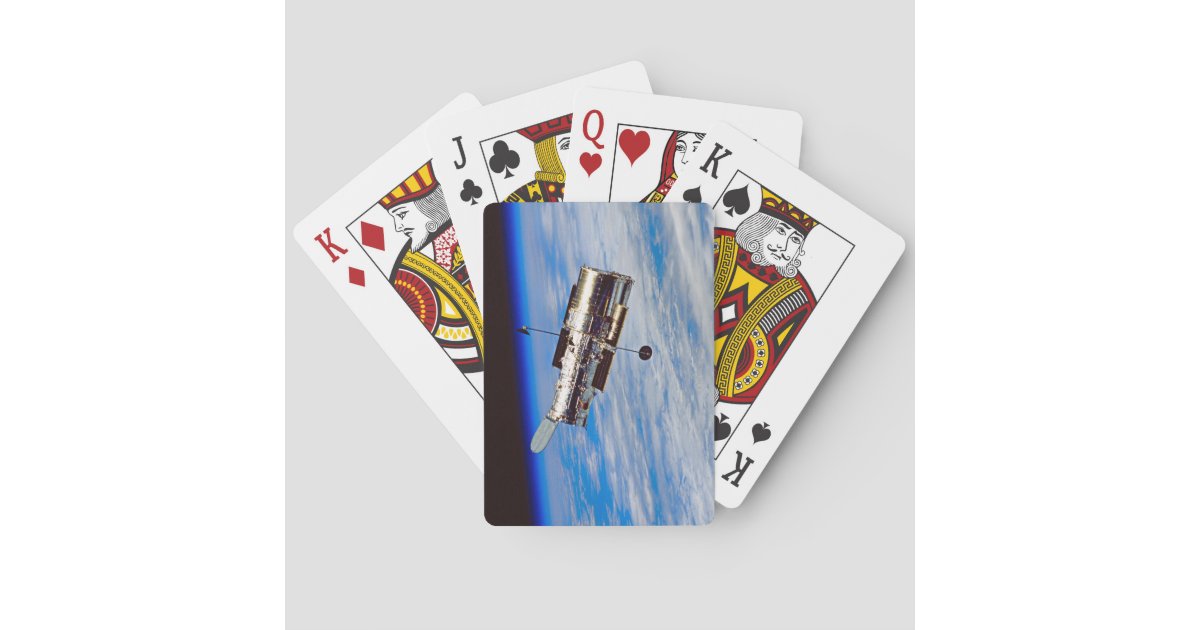 Hubble Space Telescope Poker Cards | Zazzle