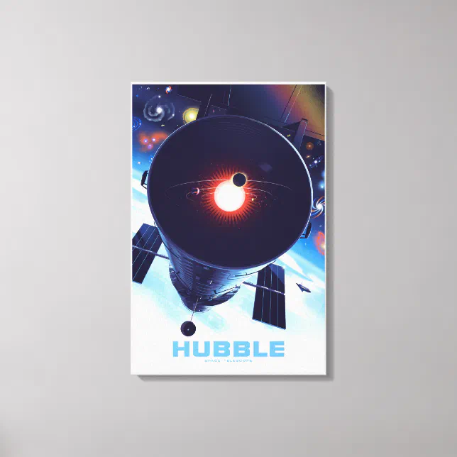 Hubble Space Telescope Poster. Canvas Print | Zazzle