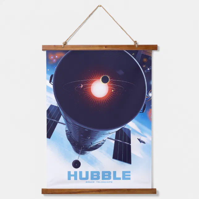 Hubble Space Telescope Poster. Hanging Tapestry | Zazzle