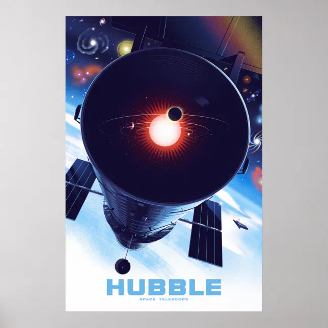 Hubble Space Telescope Poster. Poster | Zazzle