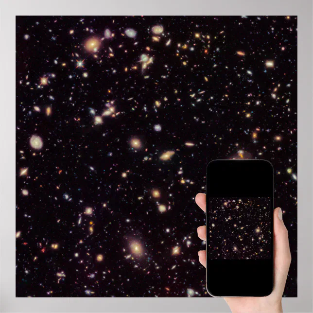 Hubble Ultra Deep Field (HUDF) 2012 [Print] Poster | Zazzle
