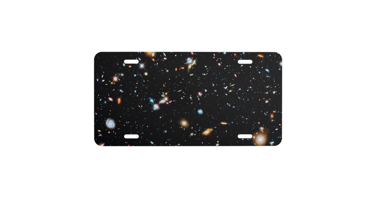 Hubble Ultra Deep Field License Plate | Zazzle