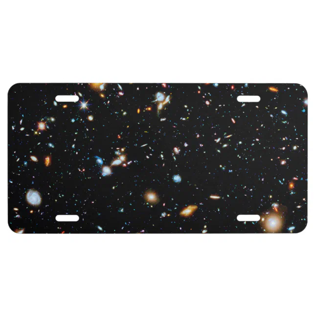 Hubble Ultra Deep Field License Plate | Zazzle