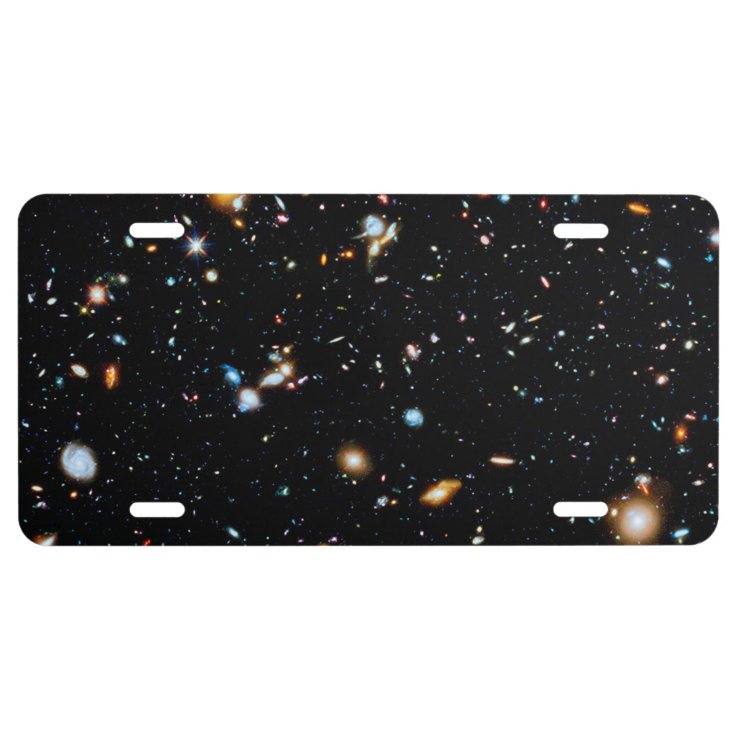 Hubble Ultra Deep Field License Plate | Zazzle