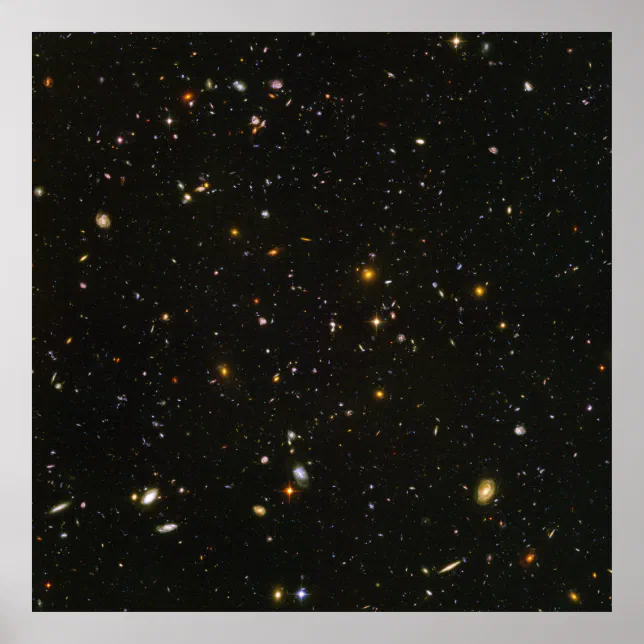 Hubble Ultra Deep Field View- HUDF- Uncompressed Poster | Zazzle
