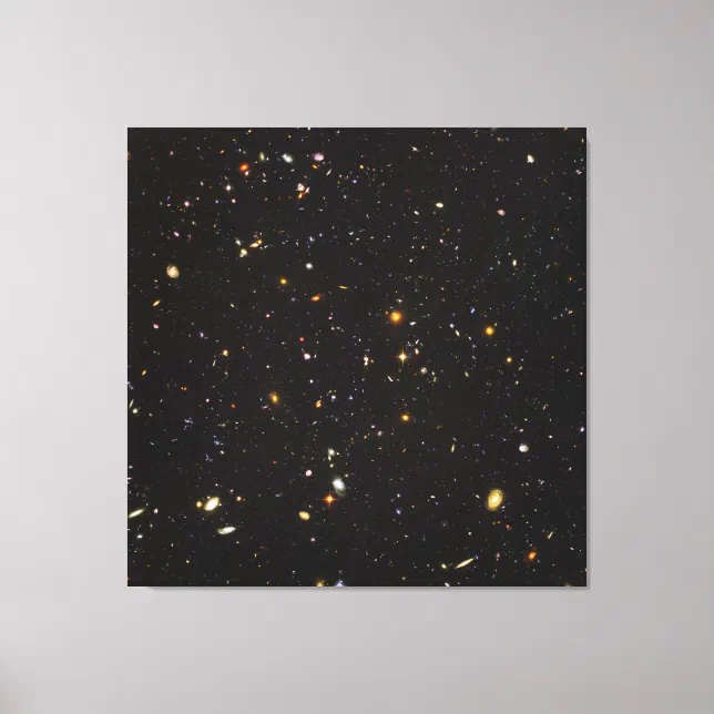 Hubble Ultra Deep Field View of 10,000 Galaxies Canvas Print | Zazzle