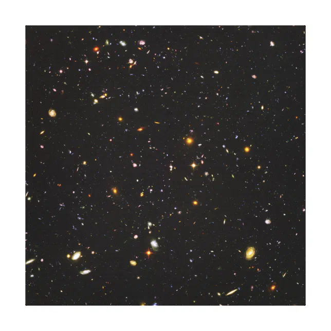 Hubble Ultra Deep Field View of 10,000 Galaxies Canvas Print | Zazzle
