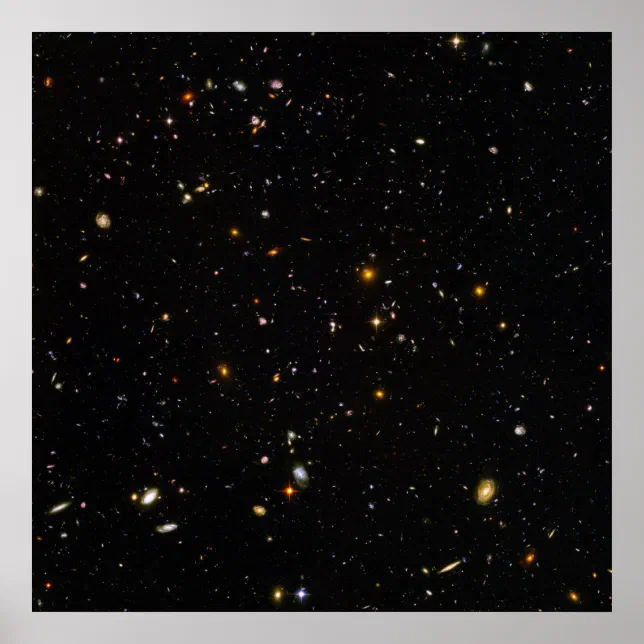 Hubble Ultra Deep Space Field Poster | Zazzle