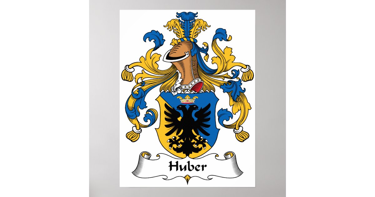 Huber Family Crest Poster | Zazzle.com