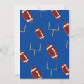 Huddle Up Little Rookie Cute Football Birthday Invitation | Zazzle
