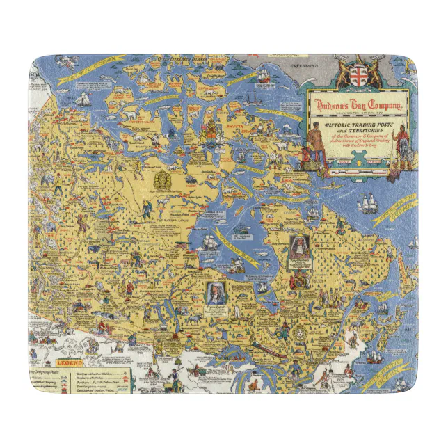 Hudson's Bay Company - Map of Canada Cutting Board | Zazzle