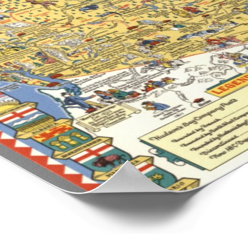 Hudson's Bay Company - Map of Canada Poster | Zazzle