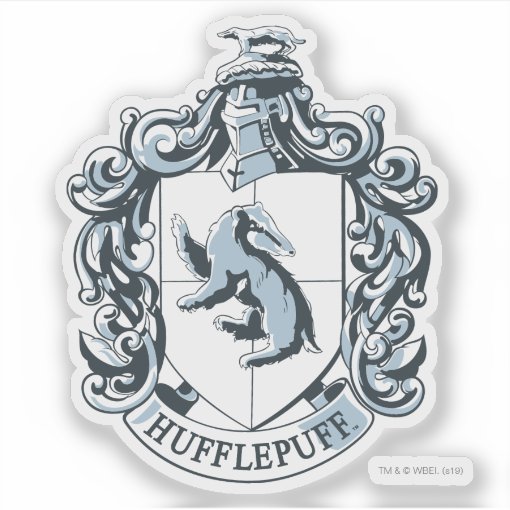 Hufflepuff Crest Blue Sticker | Zazzle