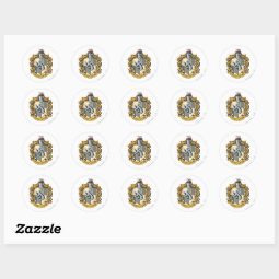 Hufflepuff Crest Classic Round Sticker | Zazzle
