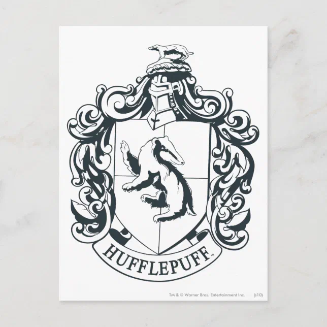 Hufflepuff Crest Postcard | Zazzle