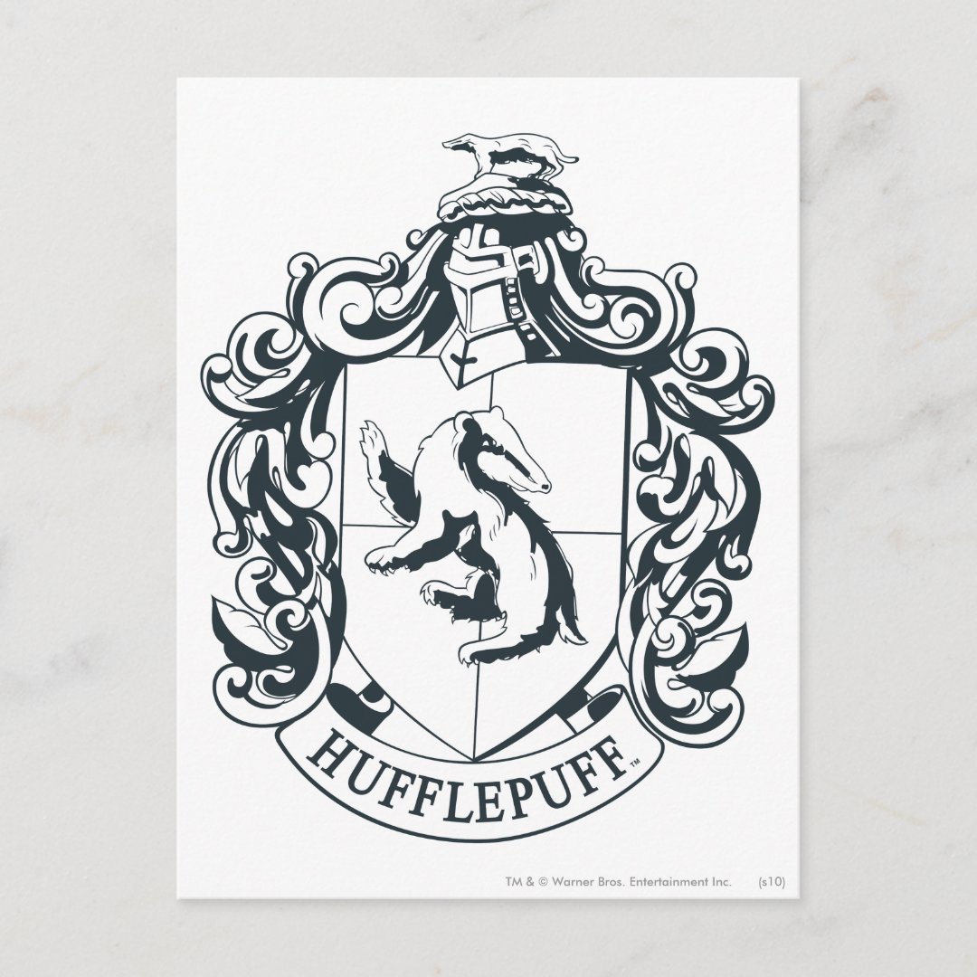 Hufflepuff Crest Postcard | Zazzle