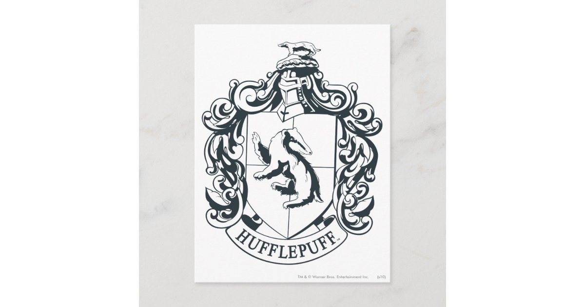 Hufflepuff Crest Postcard | Zazzle