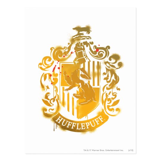 Hufflepuff Crest - Splattered Postcard | Zazzle.com Hufflepuff Crest - Splattered Postcard | Zazzle.com