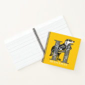 HUFFLEPUFF™ Crosshatched Emblem Notebook | Zazzle