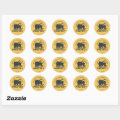 HUFFLEPUFF™ Prefect Badge Classic Round Sticker | Zazzle