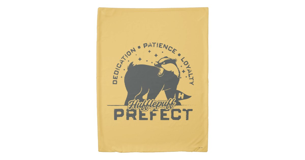 HUFFLEPUFF™ Prefect Badge Duvet Cover | Zazzle