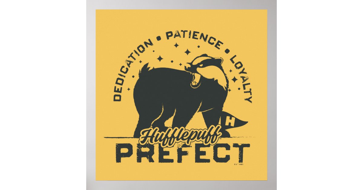 HUFFLEPUFF™ Prefect Badge Poster | Zazzle