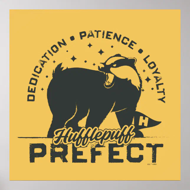 HUFFLEPUFF™ Prefect Badge Poster | Zazzle