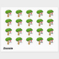Hug a Tree Day Classic Round Sticker | Zazzle