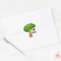 Hug a Tree Day Classic Round Sticker | Zazzle