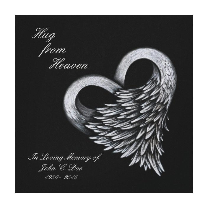 Hug from Heaven Customizable Print on Canvas | Zazzle.com
