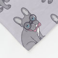 Hug me, cute Lilac Frenchie needs a hug Fleece Blanket | Zazzle