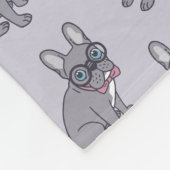 Hug me, cute Lilac Frenchie needs a hug Fleece Blanket | Zazzle