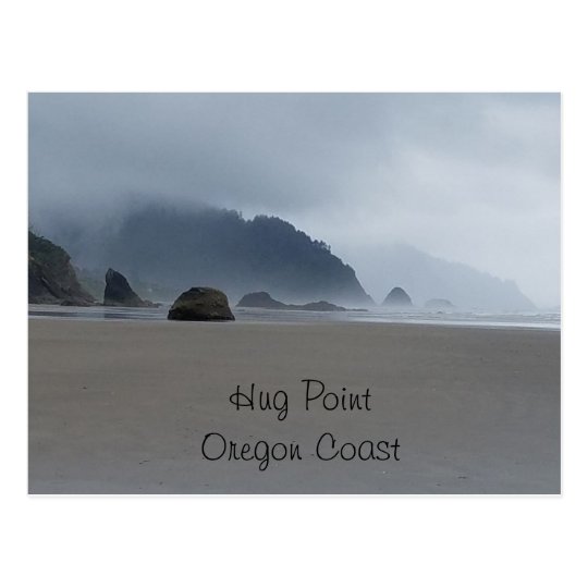 Hug Point Oregon Coast Beach Post Card | Zazzle.com