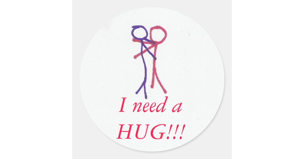 Hug, stickers | Zazzle
