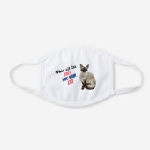 Hug Your Siamese Cat White Cotton Face Mask | Zazzle