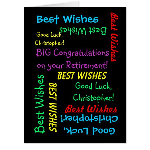 HUGE BIG Retirement Congratulations from All of Us Card | Zazzle