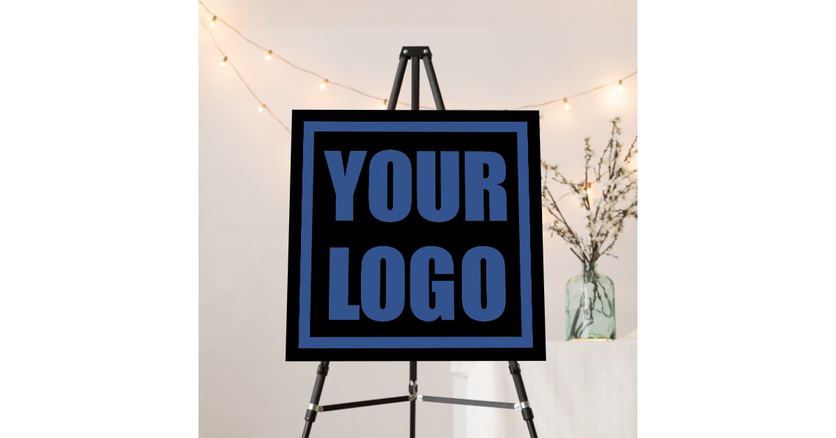 Huge Business Logo Display Sign Black | Zazzle