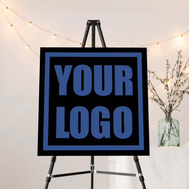 Huge Business Logo Display Sign Black | Zazzle