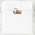 Huge Dirt Excavator Square Sticker | Zazzle